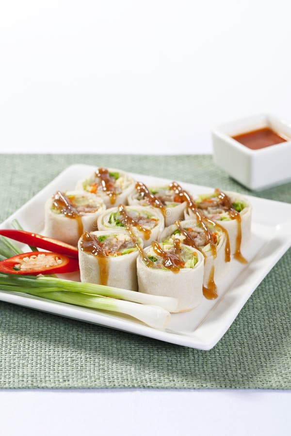 Fresh spring roll stock image. Image of pieces, rice - 31814683