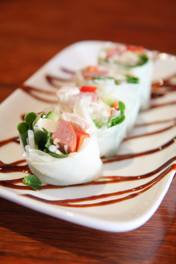 Fresh spring roll stock photo. Image of food, culture - 30244102