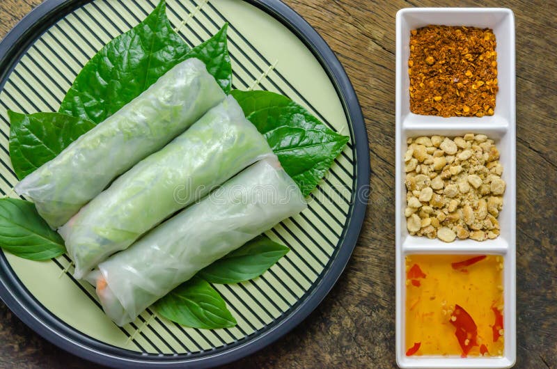 Fresh Spring Roll stock image. Image of snack, chili - 60210727