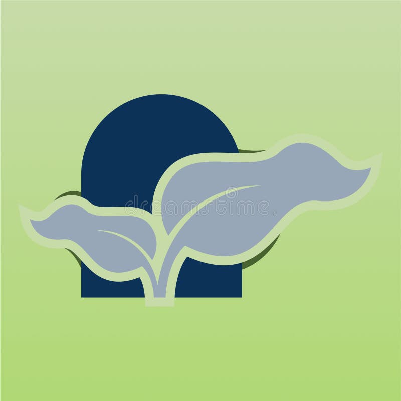 Fresh sprout logo template stock illustration. Illustration of design ...