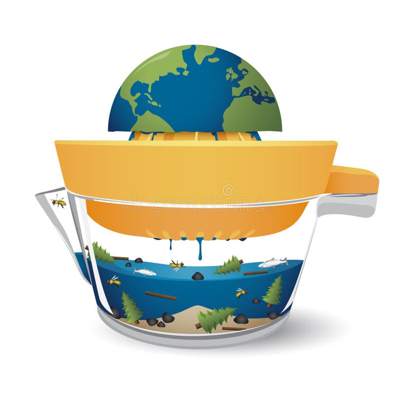 Fresh Squeezed Earth stock vector. Illustration of world - 215032213