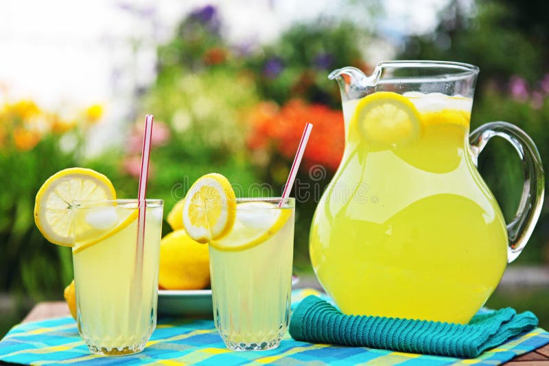 Fresh Squeezed Lemonade stock photo. Image of outside - 49856678