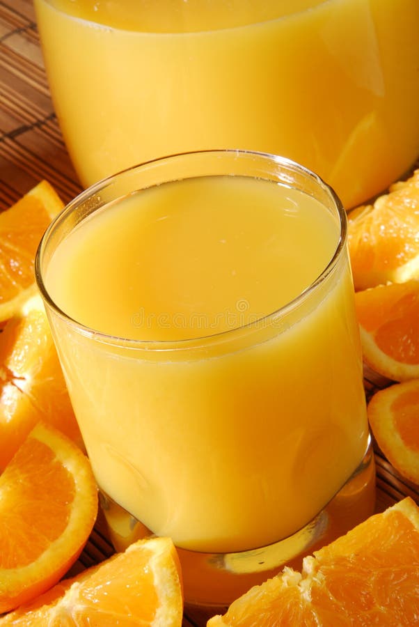 Fresh Squeezed Orange Juice Stock Photo - Image of juice, citrus: 19521360