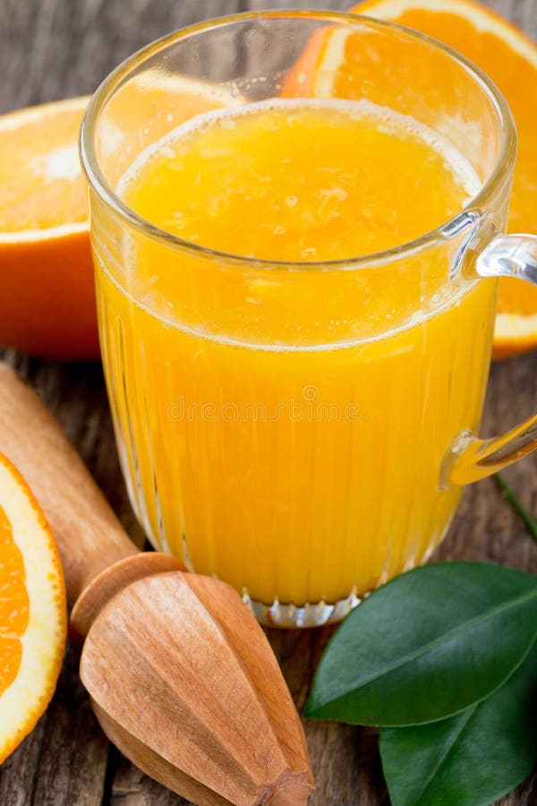 Fresh Squeezed Orange Juice Stock Image - Image of refreshing, drink ...