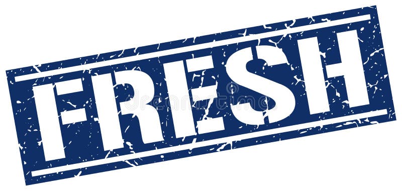 Fresh stamp stock vector. Illustration of square, isolated - 120952104