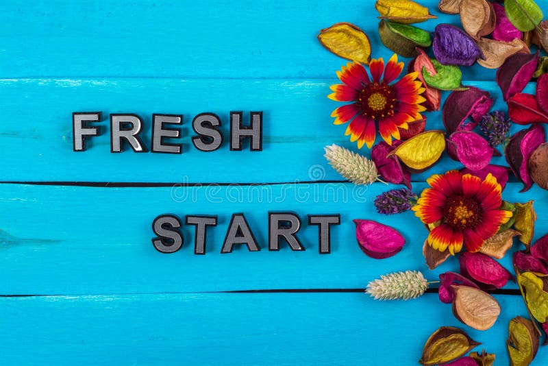 A fresh start road sign stock image. Image of choice - 107734541
