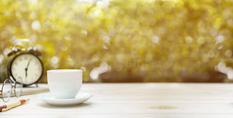 Fresh Start of the Day with Hot Coffee Stock Photo - Image of ...
