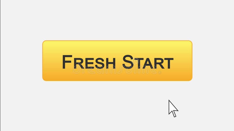 Fresh Start Web Interface Button Clicked with Mouse, Different Color Choice Stock Video - Video ...