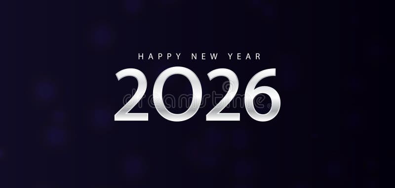 A Fresh Start Welcome Happy New Year 2026 Stock Illustration ...