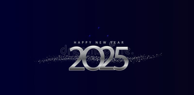 A Fresh Start Welcome To 2025 Stock Illustration - Illustration of ...