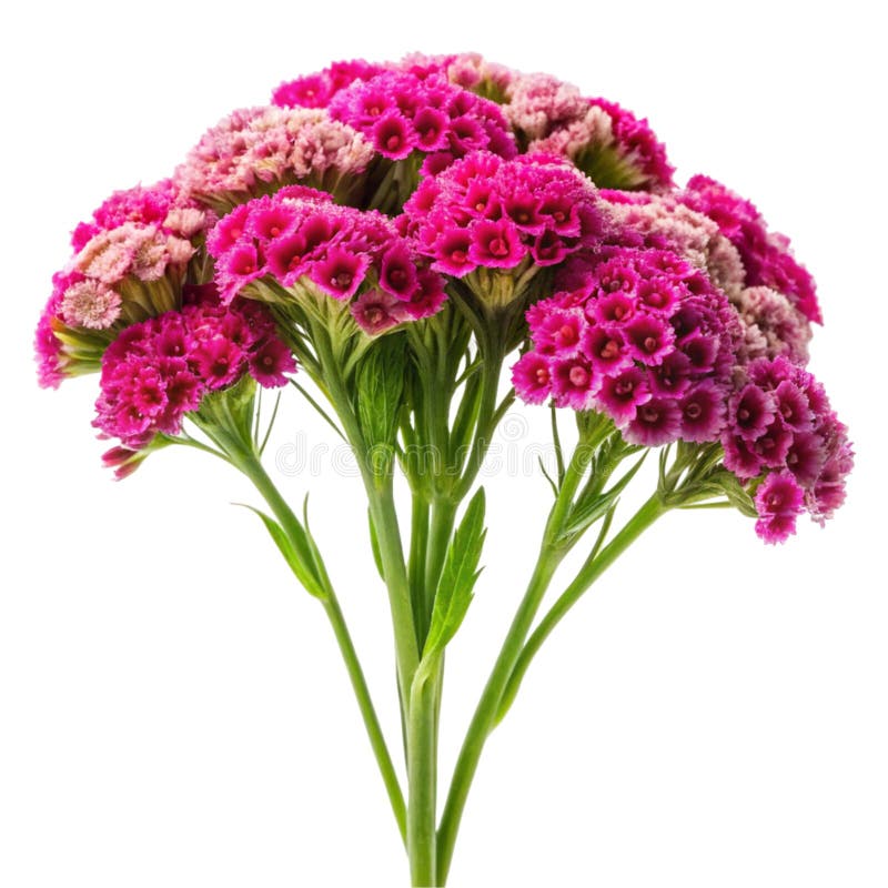 Statice Flower Isolated on White Background Stock Illustration ...