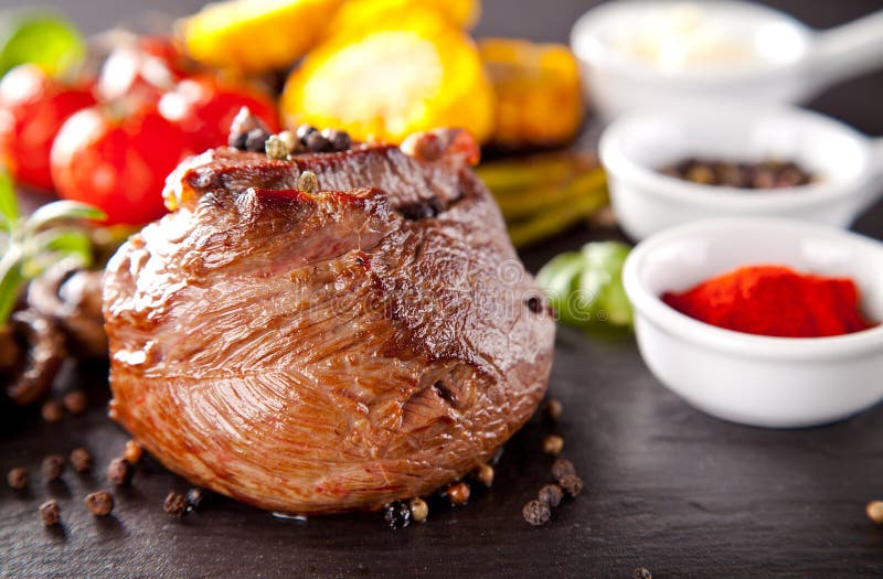 Fresh steak stock photo. Image of rosemary, piece, fatless - 39181144