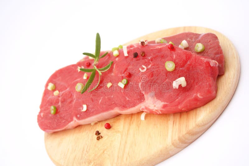 Fresh steaks stock photo. Image of meat, freshness, lunch - 32867778