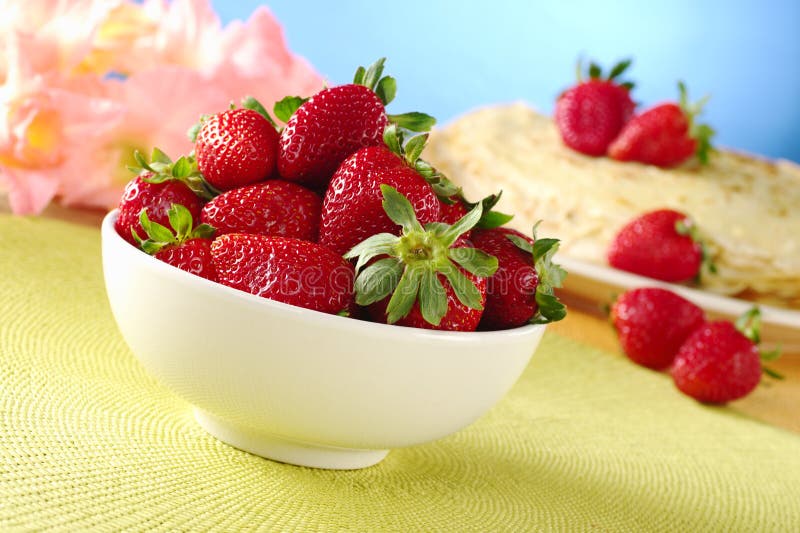 Fresh Strawberries stock image. Image of crepe, fresh - 18358177