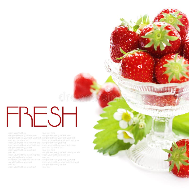 Fresh strawberries stock image. Image of diet, juicy - 19416577