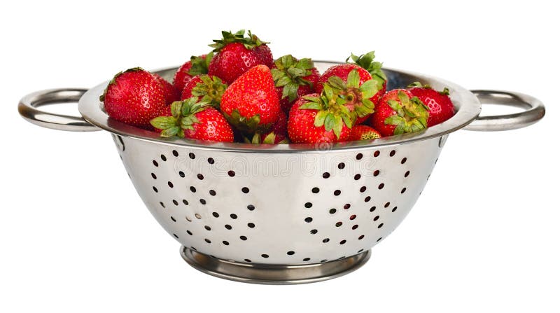 Fresh Strawberries in Colander Stock Image - Image of shiny, ripe: 25440803