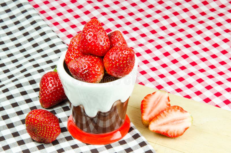 Fresh strawberries stock photo. Image of green, living - 48895376