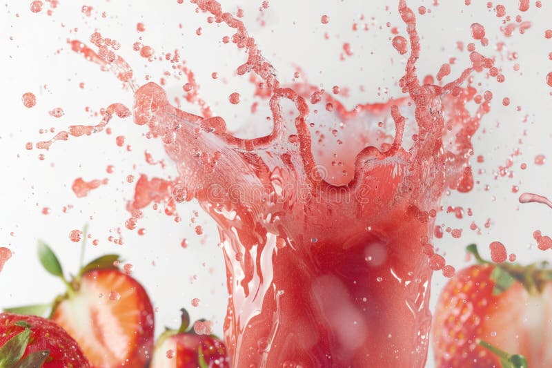Fresh Strawberries Getting Wet Splash Water Stock Photos - Free ...