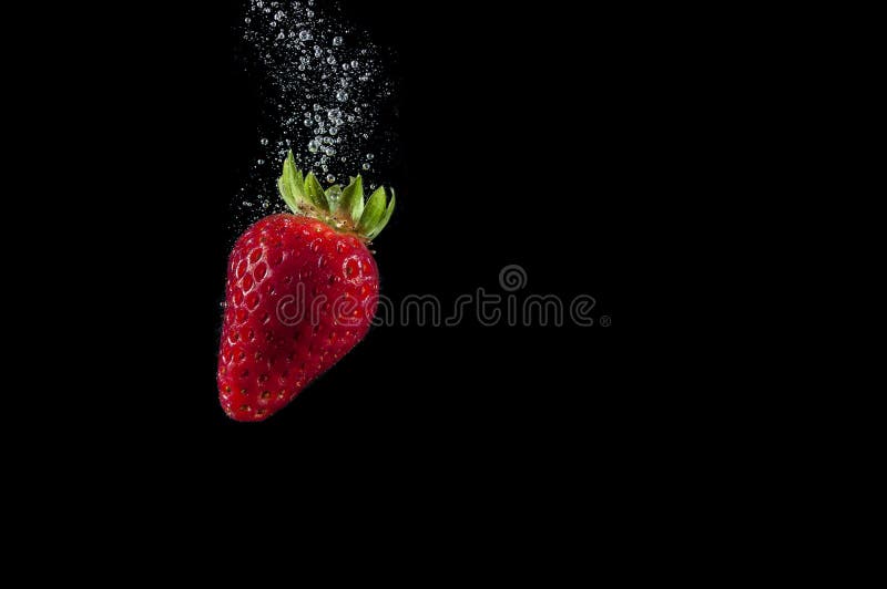 Fresh Strawberry , Fruit Splash, Freshness Style Stock Photo - Image of ...