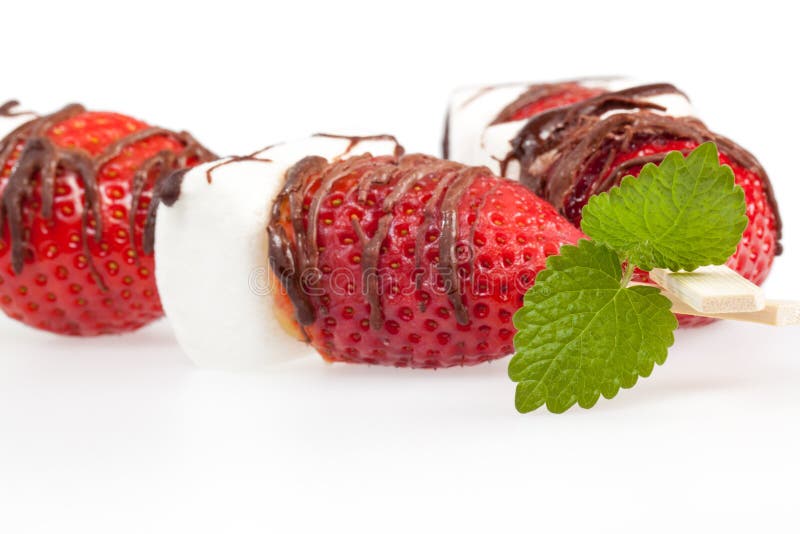 Fresh Strawberry Sticks stock image. Image of heat, chocolate - 38122707