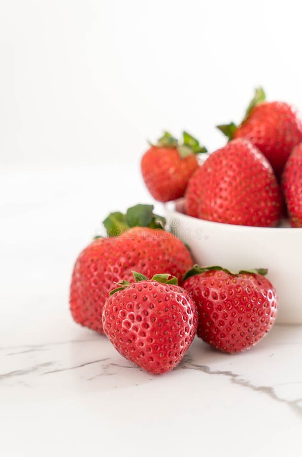 Fresh strawberry on table stock image. Image of garden - 111294485