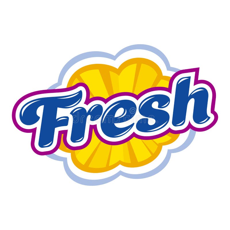Fresh style emblem stock vector. Illustration of emblem - 105057133
