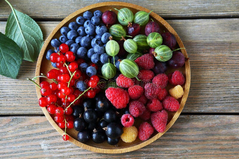 Fresh Summer Berries on Plate Stock Image - Image of berries, raspberry ...