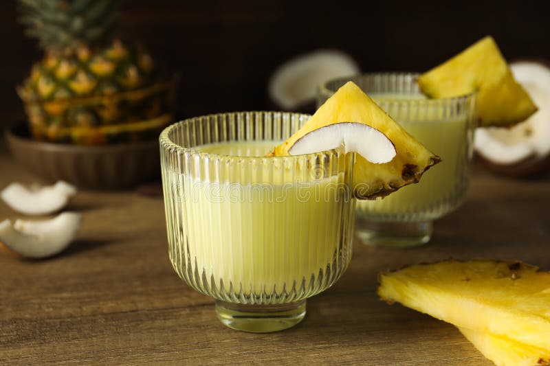 Fresh Summer Cocktail - Pina Colada, Fresh Summer Drink Concept Stock ...