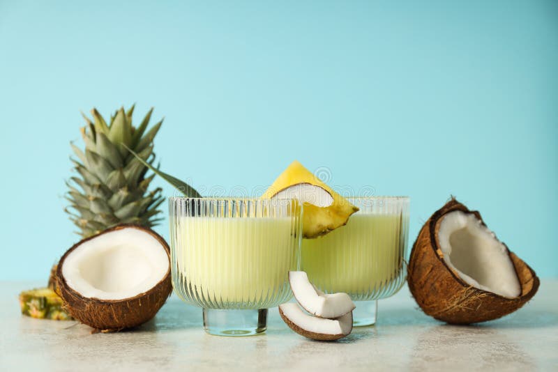 Fresh Summer Cocktail - Pina Colada, Fresh Summer Drink Concept Stock ...