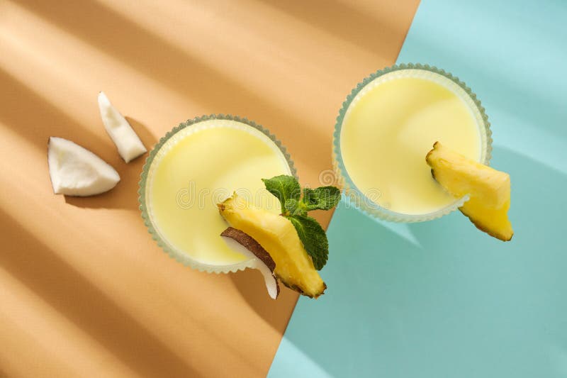 Fresh Summer Cocktail - Pina Colada, Fresh Summer Drink Concept Stock ...