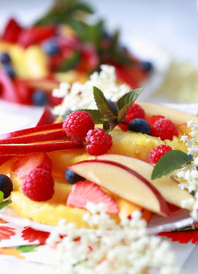 Banana Split with Fresh Fruit Stock Image - Image of photograph, food ...