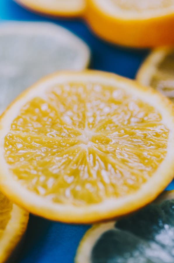 Fresh Summer Orange stock image. Image of macro, lemon - 103835005
