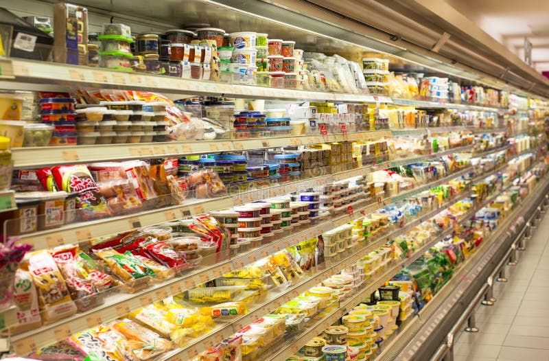 Fresh Supermarket Department Editorial Stock Photo - Image of fresh ...