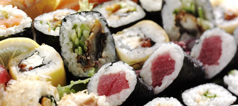 Fresh sushi stock image. Image of bright, food, japan - 10964907