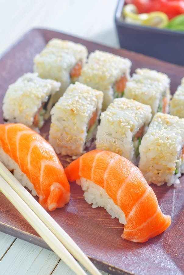 Japanese Hokki Gai Sushi stock photo. Image of meal, beautiful - 17454994