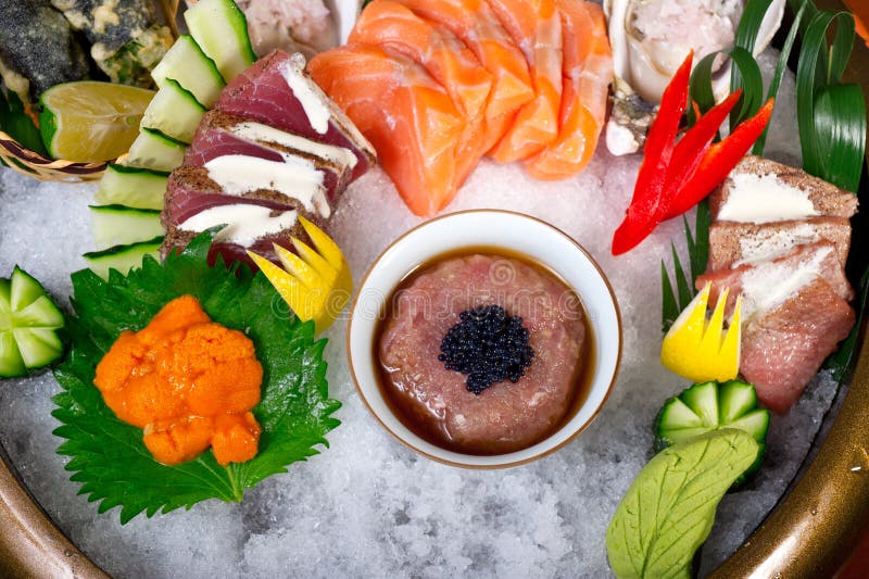 Fresh Sushi Choice Combination Assortment Selection Stock Photo - Image ...