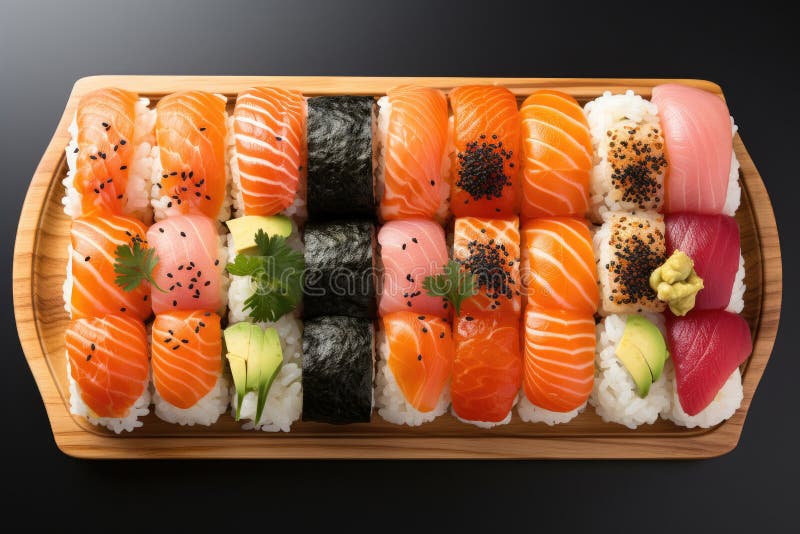 Sushi Selection Stock Illustrations – 3,018 Sushi Selection Stock ...