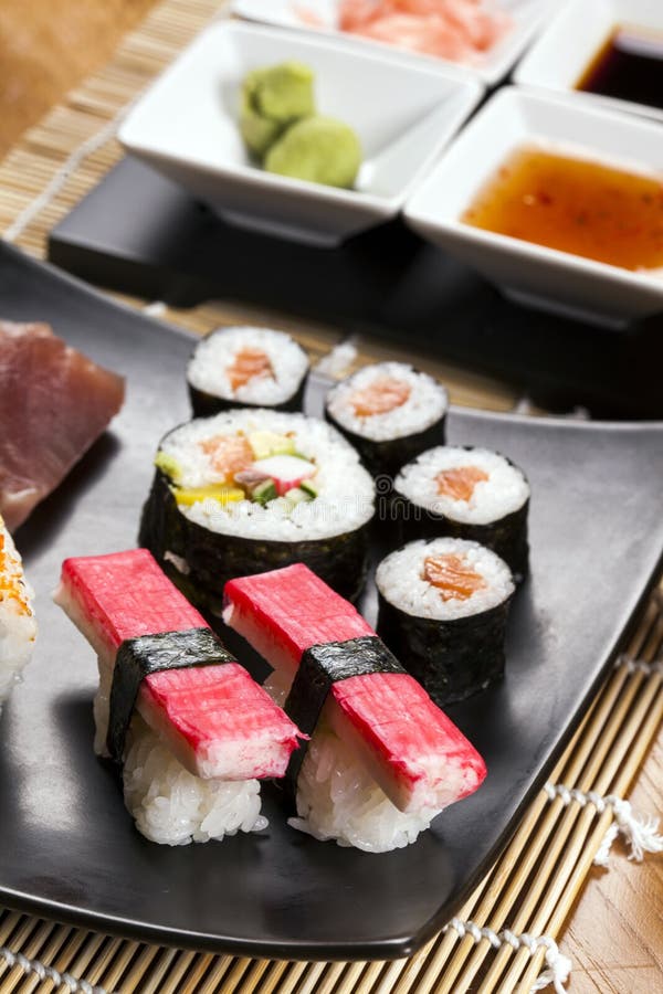 Fresh sushi stock image. Image of fish, caviar, asia - 31601689