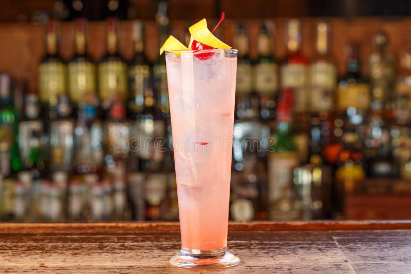Fresh Sweet Cocktail on the Bar Stock Image - Image of summer, drink ...