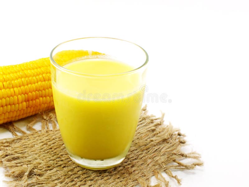 Fresh Sweet Corn Juice Corn Milk Stock Image - Image of grain ...