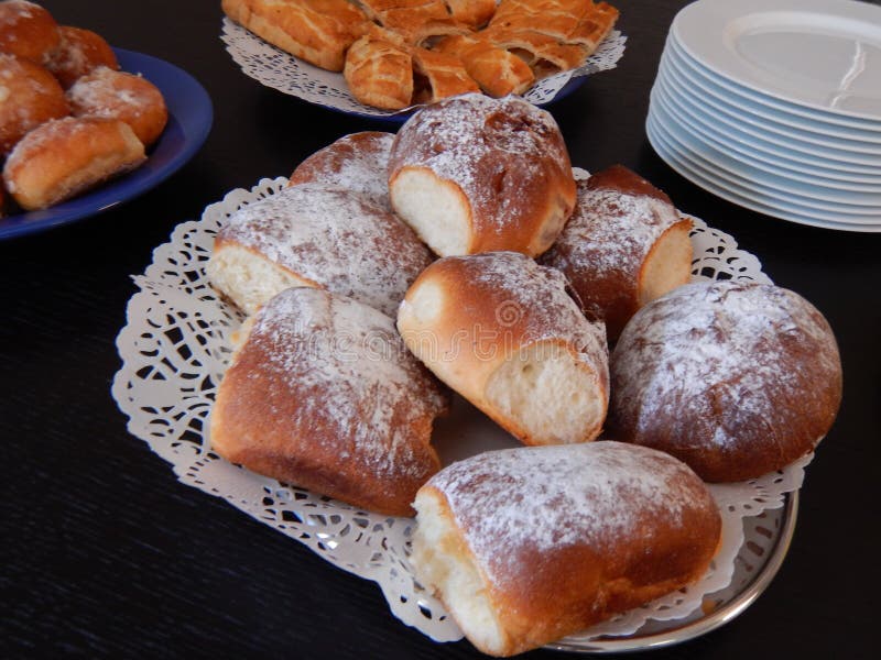 Fresh Sweet Pastries Served for a Party Stock Image - Image of cuisine ...