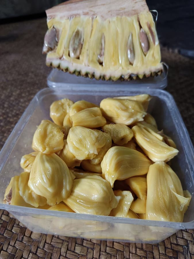 Fresh, Sweet, Vitamin-rich Jackfruit Stock Image - Image of fresh ...
