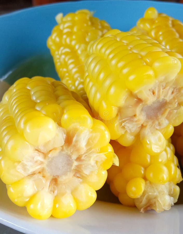 Boiled Corn in Plastic Cups Stock Photo - Image of thailand, prepared ...