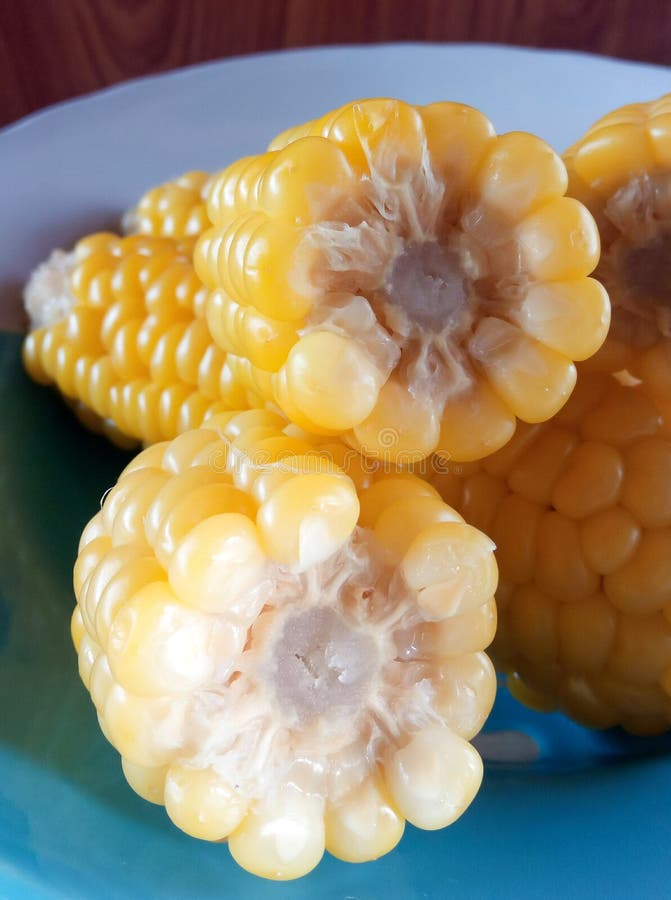 Boiled Corn in Plastic Cups Stock Photo - Image of thailand, prepared ...