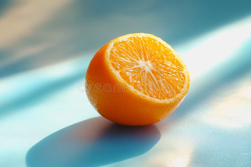 Fresh Tangerine on Smooth Gradient Background Stock Photo - Image of ...