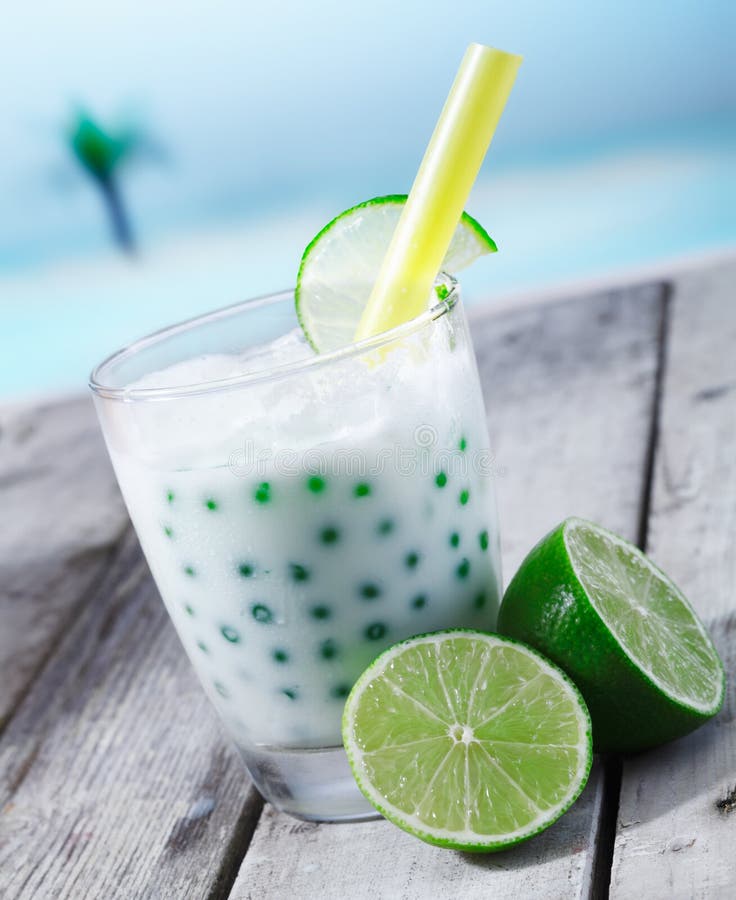 Fresh tapioka pearls tea stock image. Image of refreshment - 24623985