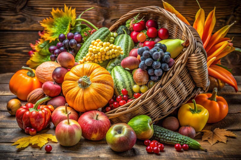 Cornucopia stock photo. Image of leaves, gourd, orange - 330541836