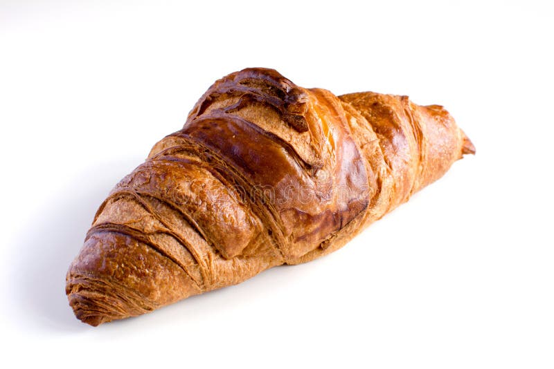 Tasty Croissant in the Brown Craft Packet, Junk Food Concept Stock ...