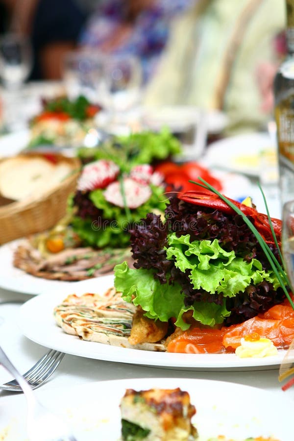 Fresh and Tasty Food on Table Stock Image - Image of gourmet, fresh ...