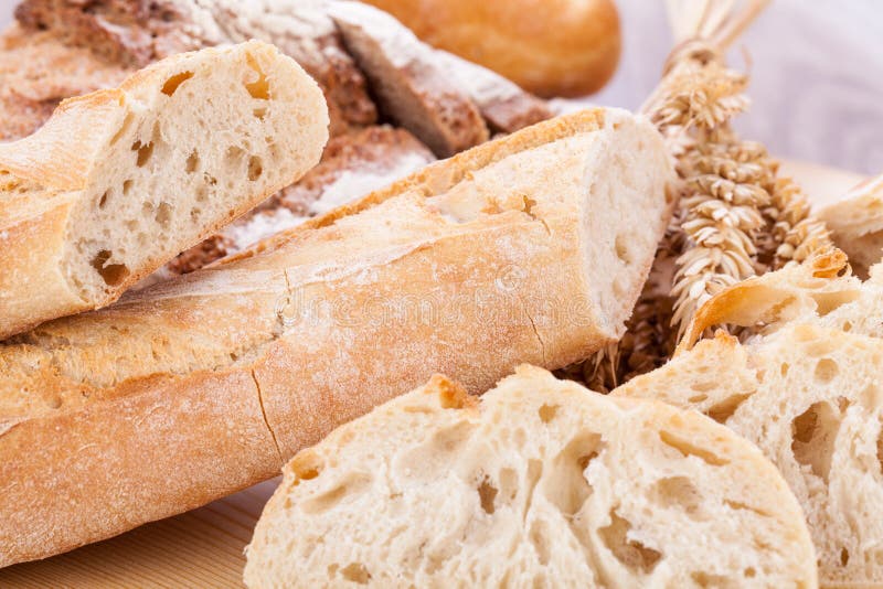 Fresh Tasty Mixed Bread Slice Bakery Loaf Stock Photo - Image of ...